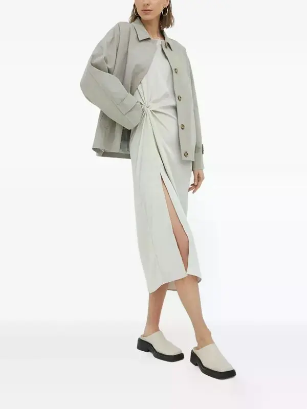 BRUUNS BAZAAR Twist-front Midi Dress