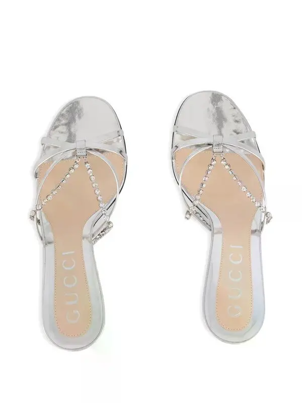 Gucci Crystal-embellished High-heel Sandals
