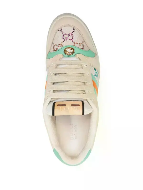 Gucci Screener Panelled Sneakers - Neutrals