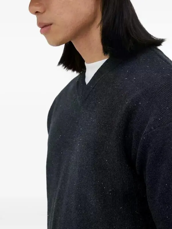 American Vintage Speckled V-neck Sweater