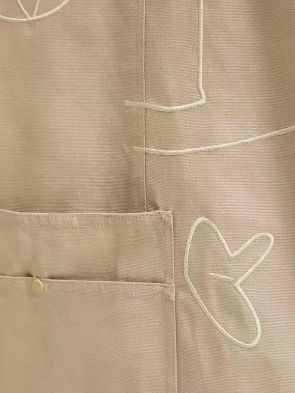 Desigual Embroidered-details Buttoned Shirt Jacket