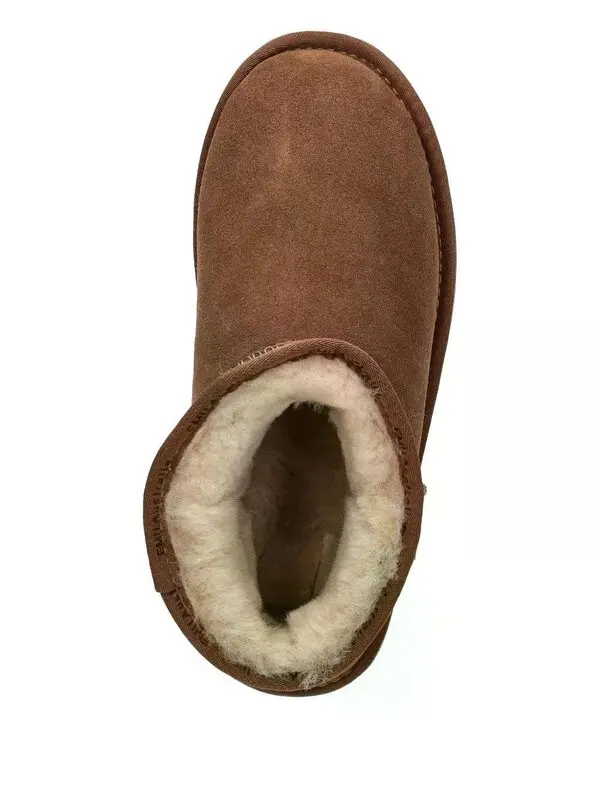EMU AUSTRALIA Sheepskin-lined Boots With Logo Plaque - Brown