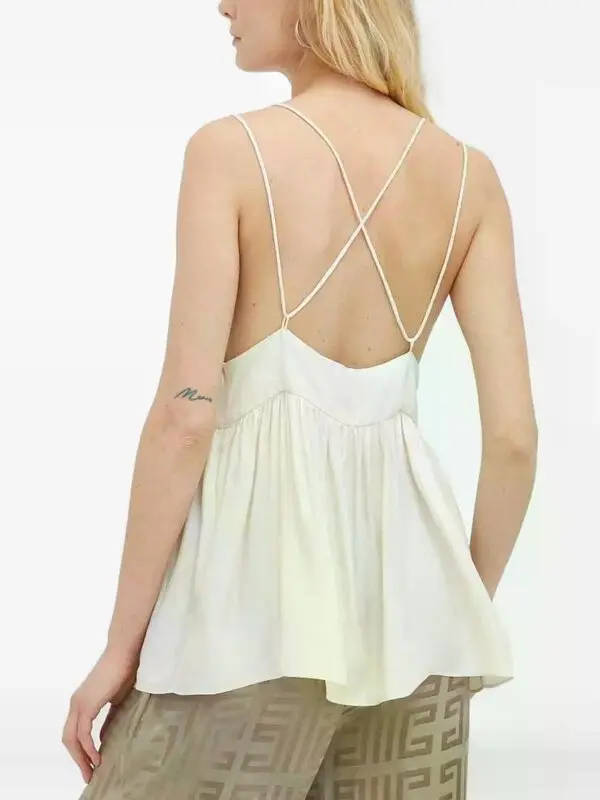 LOVECHILD Tie-strap Smocked Blouse