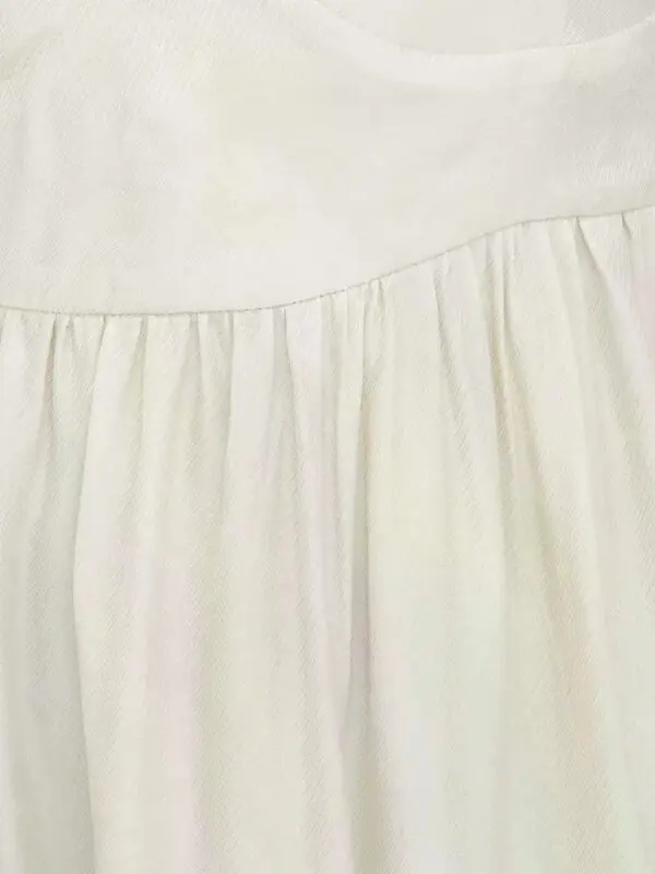 LOVECHILD Tie-strap Smocked Blouse