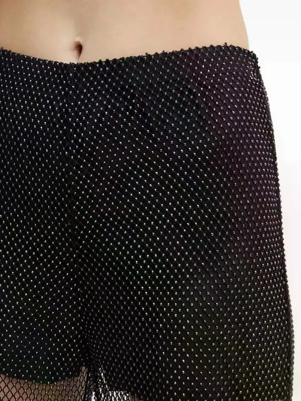 CUSTOMMADE Petra Beaded Mesh Trousers