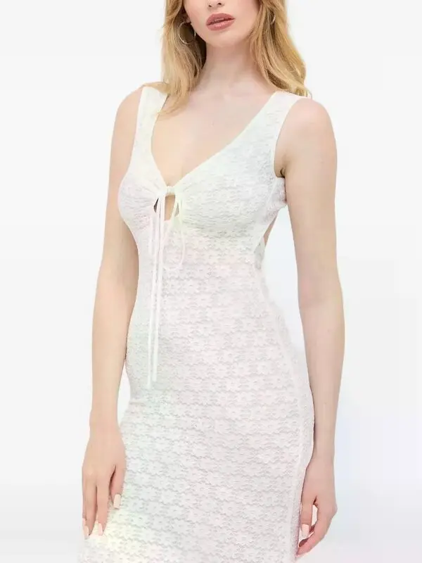 Bardot Open-back Midi Dress