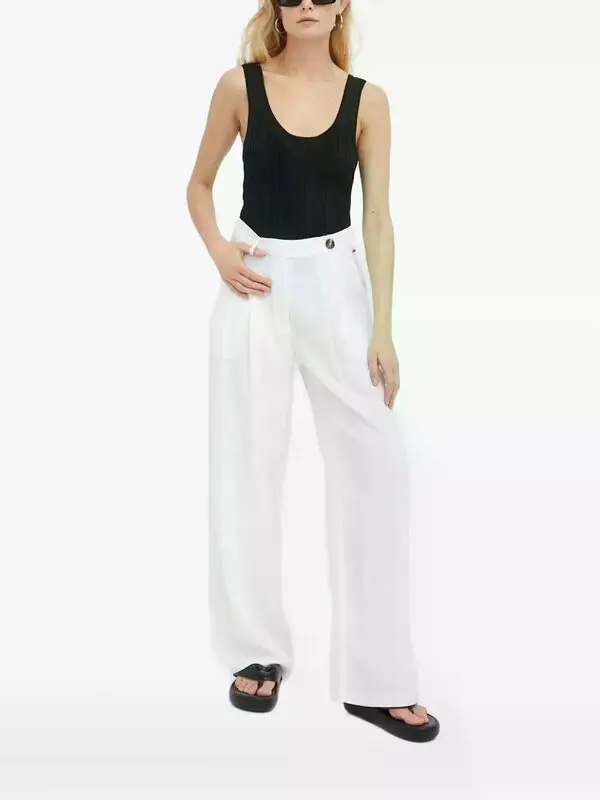 LOVECHILD Ribbed Scoop-neck Tank Top