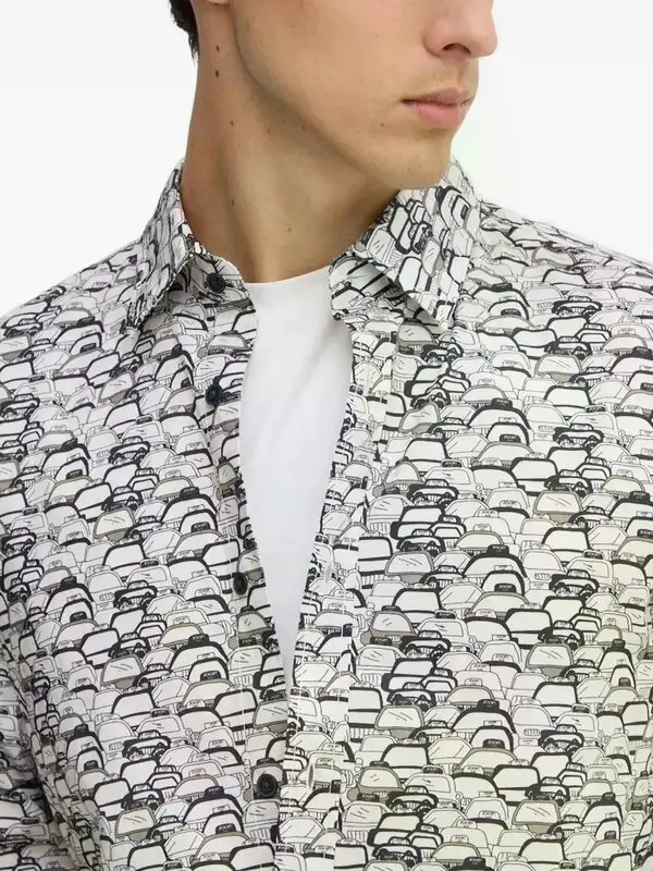 JOOP! Car-print Shirt - Black