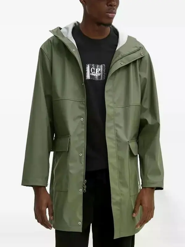 Herschel Supply Co. Hooded Raincoat With Flap-pockets