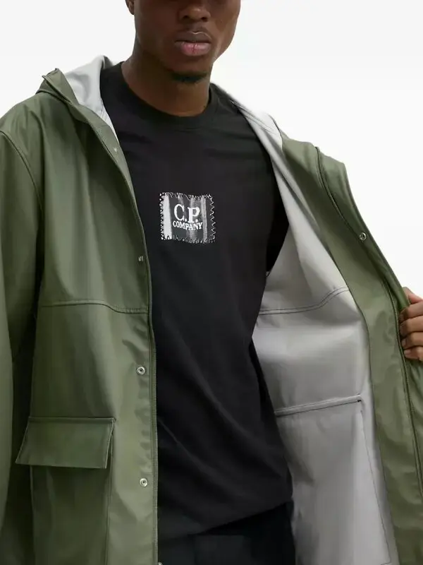 Herschel Supply Co. Hooded Raincoat With Flap-pockets