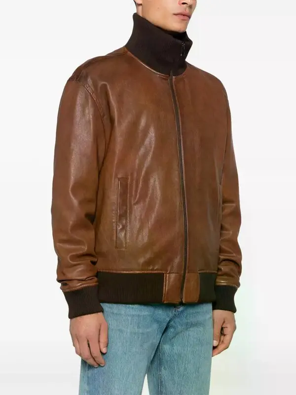 Loewe Zip-up Leather Jacket