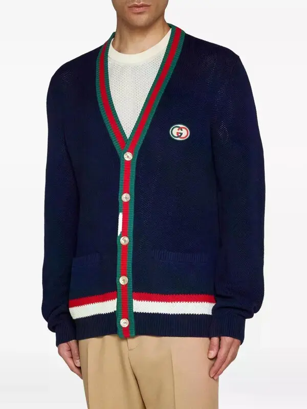 Gucci Web-stripe Button-up Cardigan