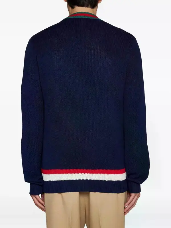Gucci Web-stripe Button-up Cardigan