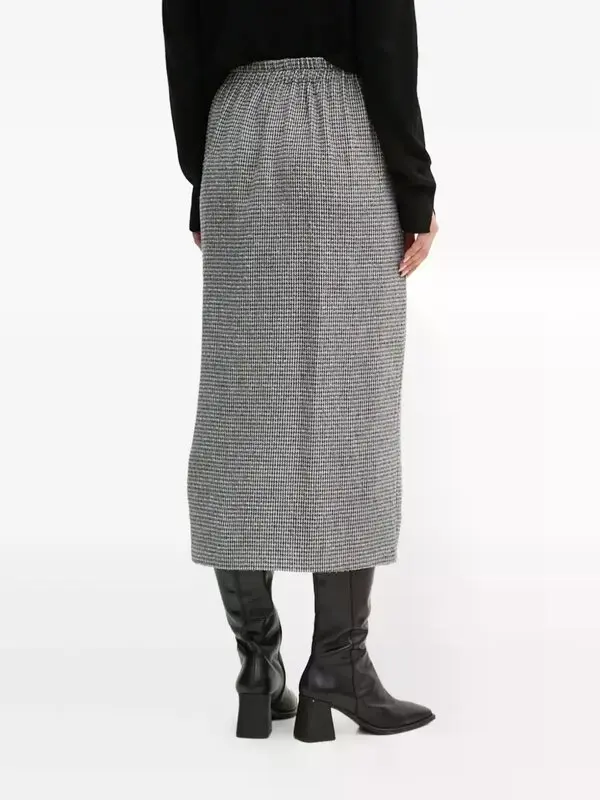 SANDRO FERRONE Houndstooth Midi Skirt