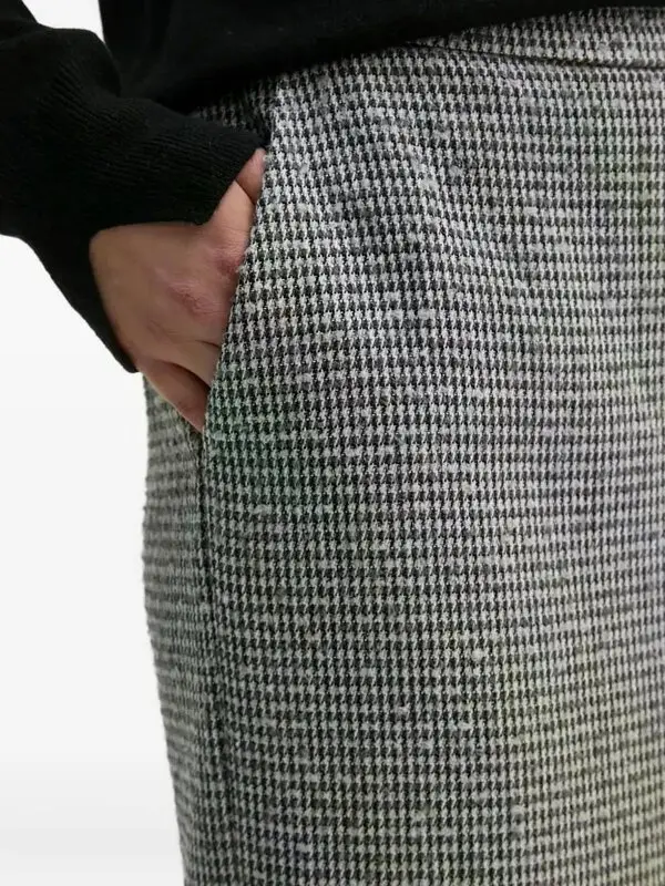 SANDRO FERRONE Houndstooth Midi Skirt