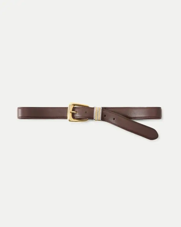 Veronica Beard Arch Leather Belt