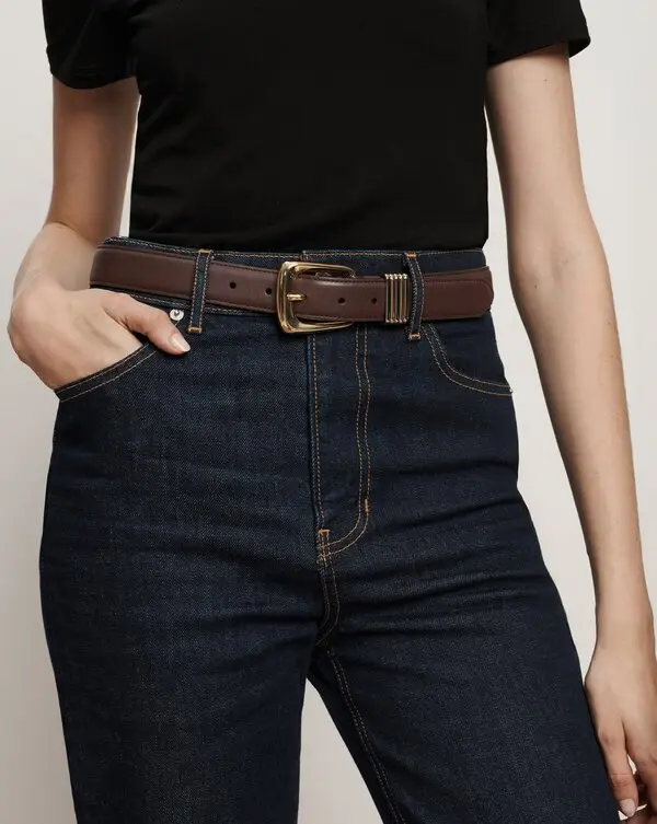 Veronica Beard Arch Leather Belt