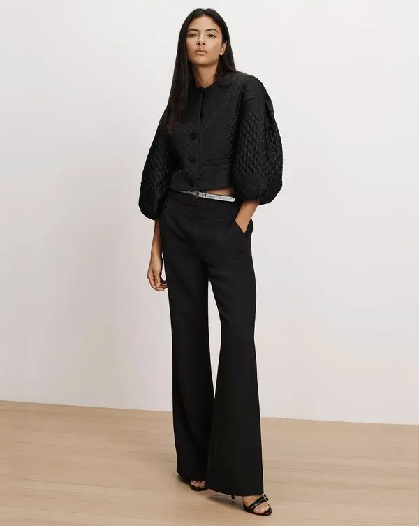 Veronica Beard Dash Leather Belt - Silver