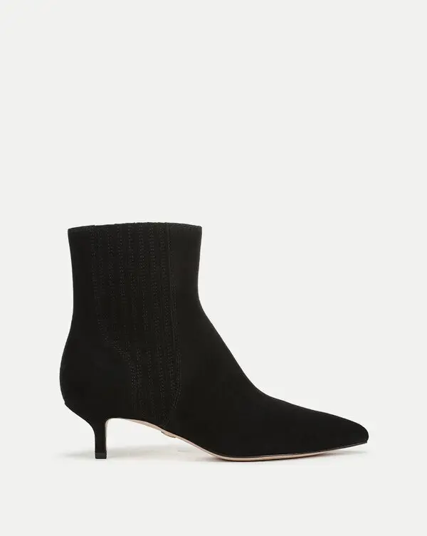 Veronica Beard Lisa Kitten-heel Ankle Boots - Black