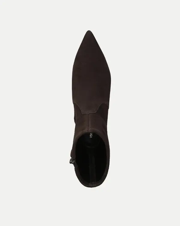 Veronica Beard Lisa Stretch Kitten-heel Ankle Boots