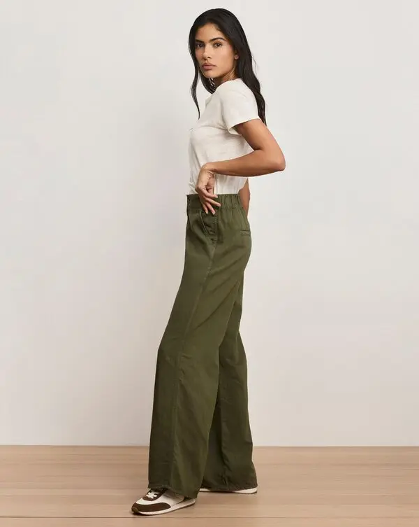 Veronica Beard Kasey Vegan Leather Wide-leg Pants