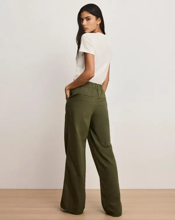 Veronica Beard Kasey Vegan Leather Wide-leg Pants