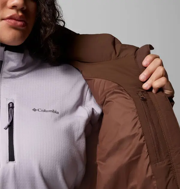 Columbia Amaze Puff Hooded Jacket - Tobacco