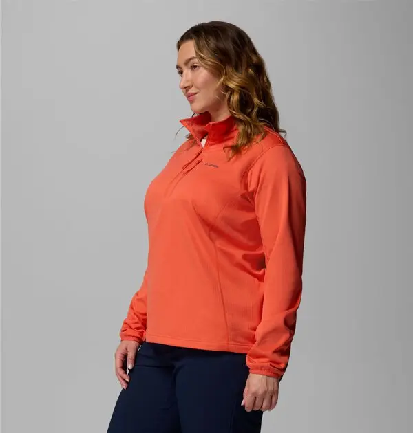 Columbia Essential Hike™ Grid Fleece Half Zip Jacket Plus Size