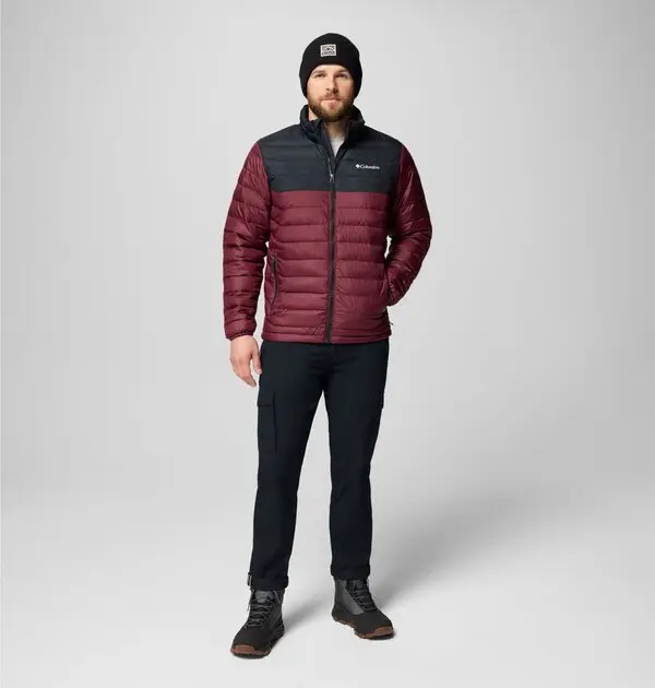 Columbia Padded Jacket - Rich Wine, Black
