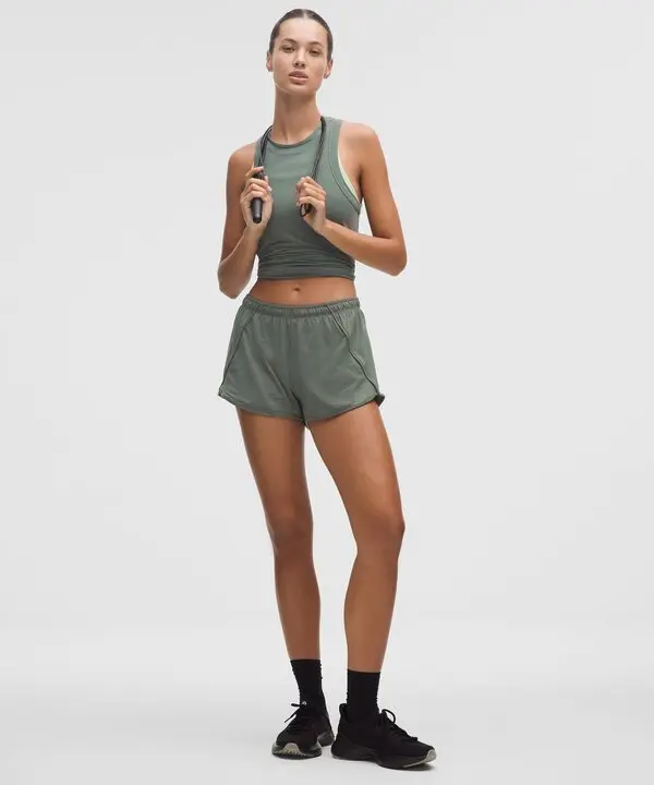 Lululemon Swiftly Mid-rise Short 3 - Palm Deco/palm Deco
