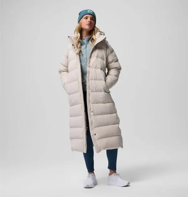 Columbia Amaze Puff™ Long Hooded Jacket - Dark Stone
