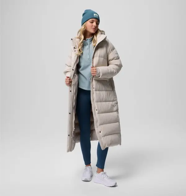 Columbia Amaze Puff™ Long Hooded Jacket - Dark Stone