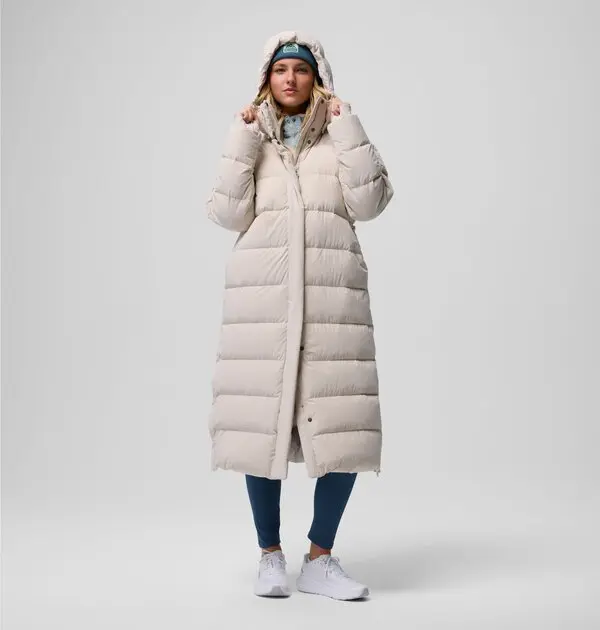 Columbia Amaze Puff™ Long Hooded Jacket - Dark Stone