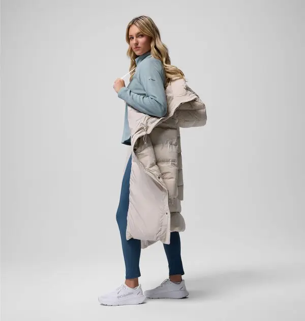 Columbia Amaze Puff™ Long Hooded Jacket - Dark Stone