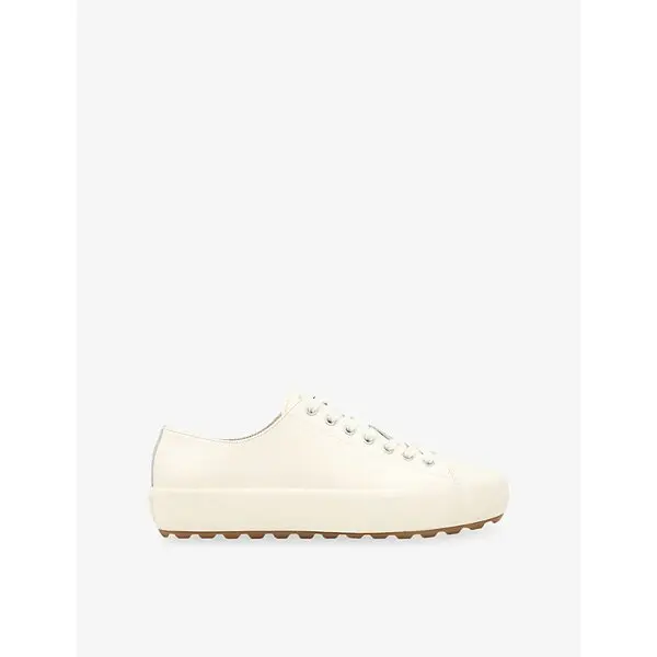 Sandro Brand-patch Leather Low-top Trainers