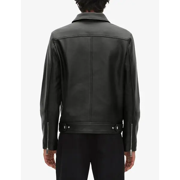 The Kooples Four-pocket Zip-up Leather Jacket