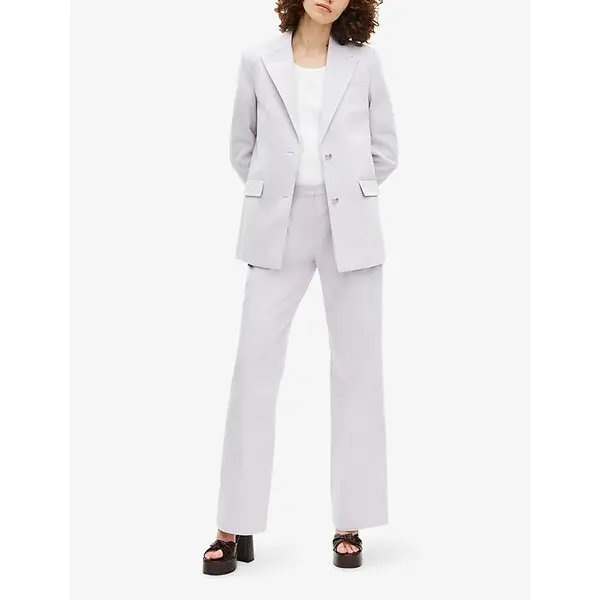 The Kooples Single-breasted Cotton Blazer
