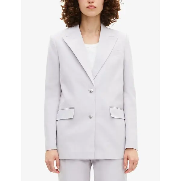 The Kooples Single-breasted Cotton Blazer