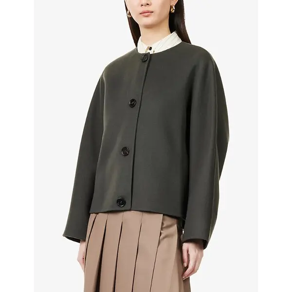 Max Mara Kate Long-sleeve Wool Jacket