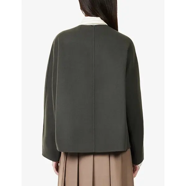 Max Mara Kate Long-sleeve Wool Jacket