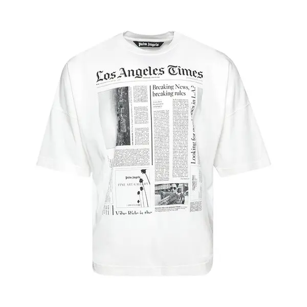 Palm Angels X La Times News Over T-shirt - White