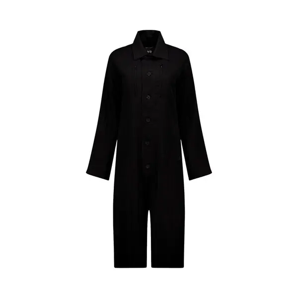 Y3 Long Sleeve Jumpsuit - Black
