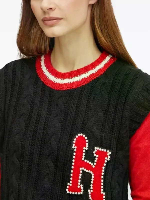 SILVIAN HEACH Cable-knit Sweater Vest