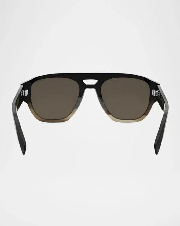 BVLGARI B.zero1 Aviator Sunglasses - Hrno/brn