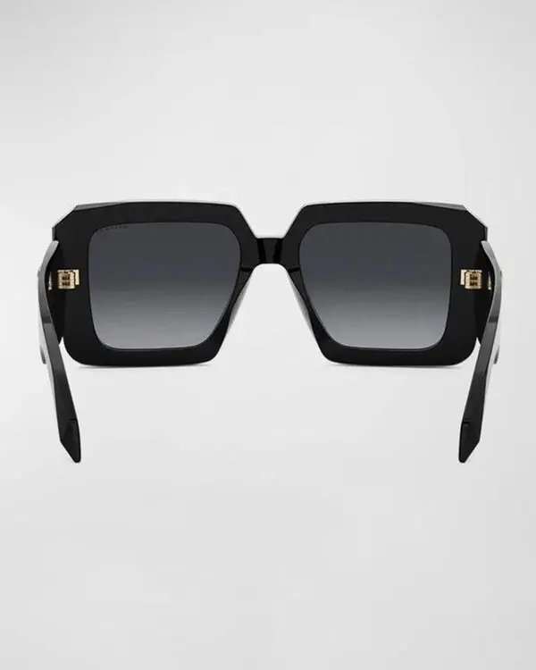 BVLGARI Serpenti Geometric Sunglasses - Black