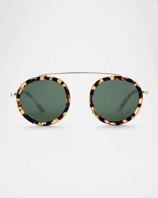 Krewe Conti Round Sunglasses - Zulu 18k