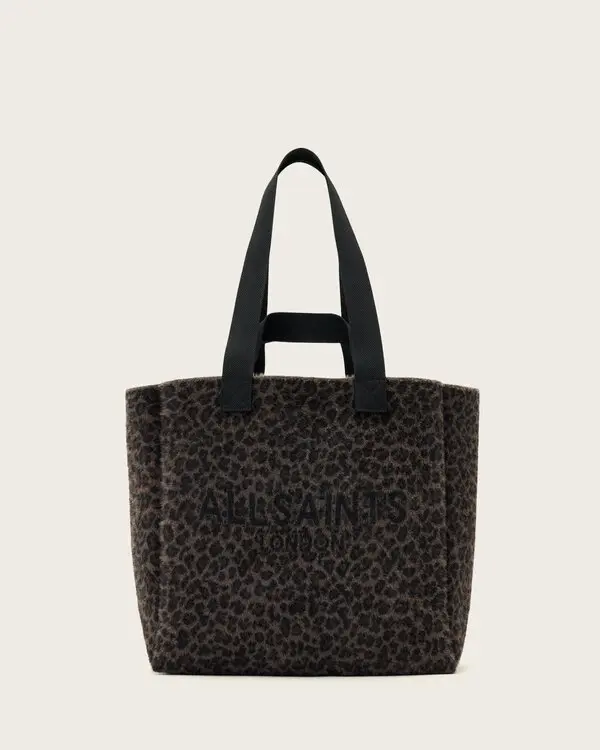 ALLSAINTS Izzy Leopard Large Tote