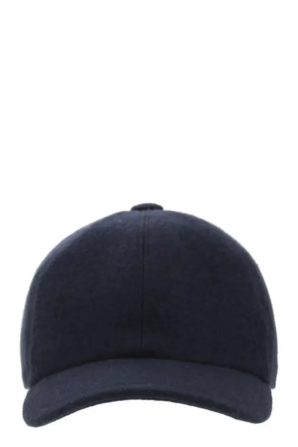 Fedeli Cashmere Baseball Cap - Blue