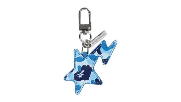 A BATHING APE Abc Camo Sta Keychain - Blue