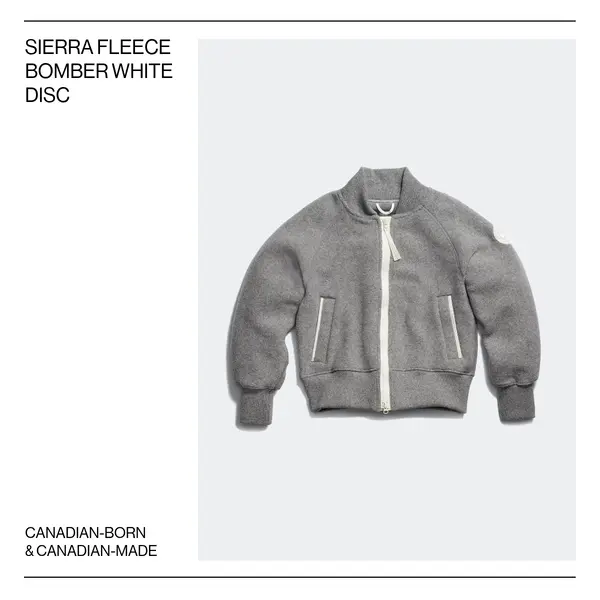 Canada Goose Sierra Fleece Bomber Jacket - Greige